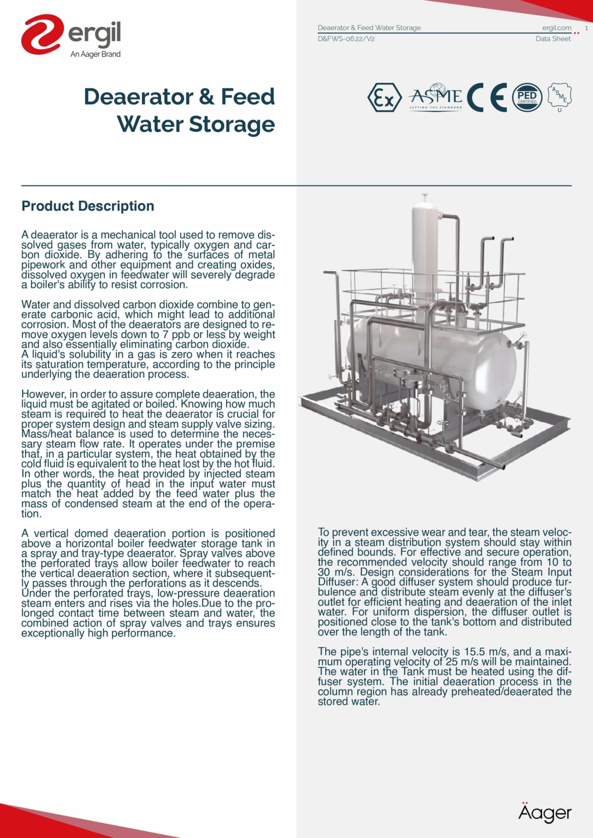 Deaerator Vessels & Feed Water Storage Tanks - Ergil - World Leading ...
