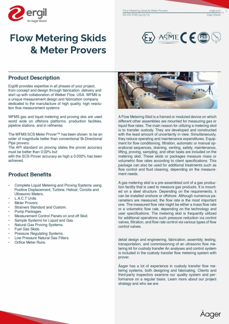 Flow Metering Skids & Meter Provers - Ergil - World Leading Industrial ...