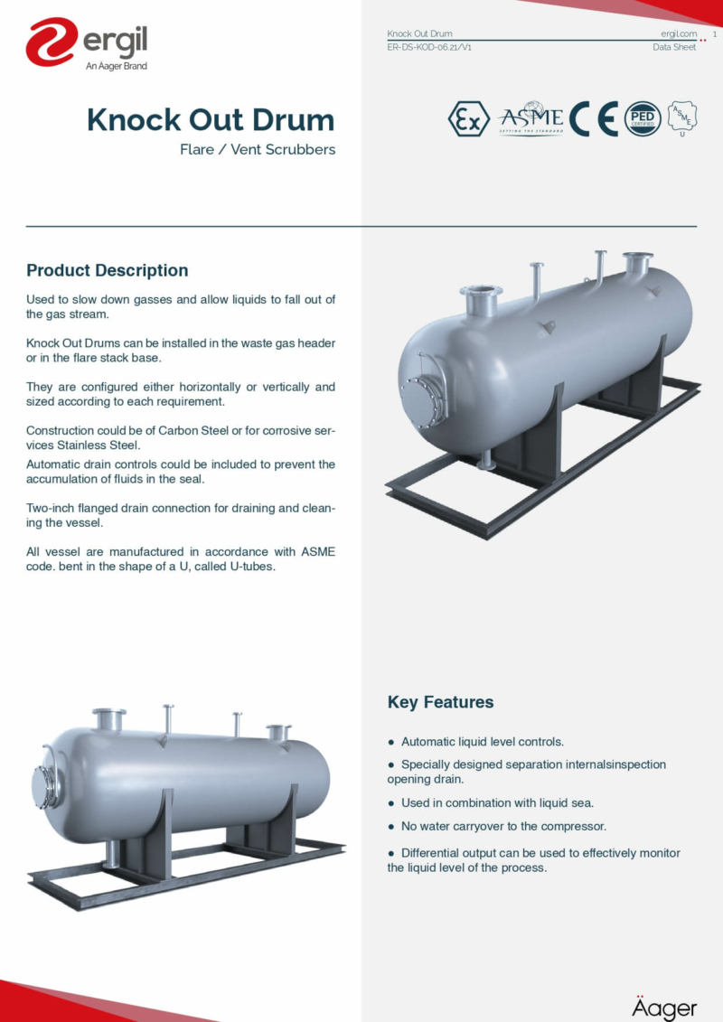 Knock Out Drum - Ergil - World Leading Industrial Manufacturer