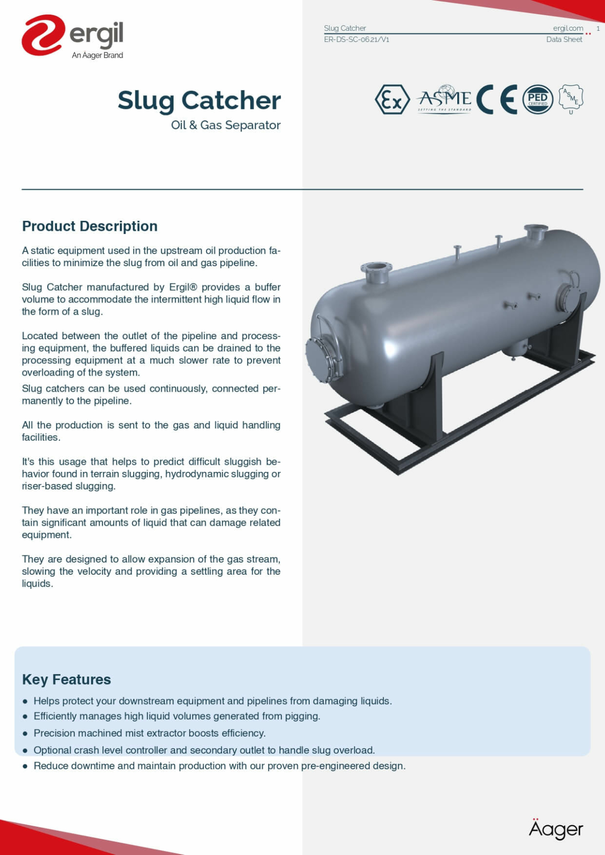 Slug Catcher - Ergil - World Leading Industrial Manufacturer