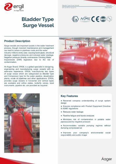 Bladder Type Surge Vessel - Ergil - World Leading Industrial Manufacturer